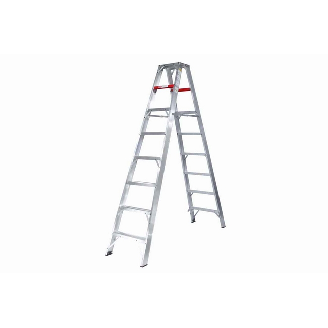 Stepladder – Heavy Duty Double Sided Aluminium – 8 Steps – 2.4m – LASD8 ...